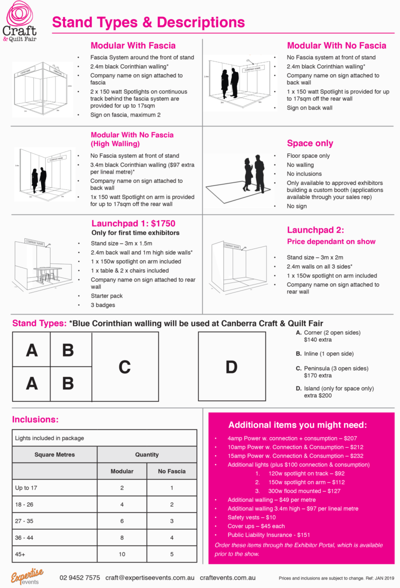 Exh - Craft & Quilt Fair Perth - Expertise Events